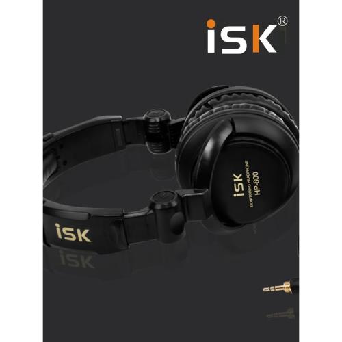 ISK HP-800頭戴式重低音專業dj監聽耳機hifi電腦K歌耳麥yy主播3米|遊戲電競頭戴耳機|ETMall東森購物網