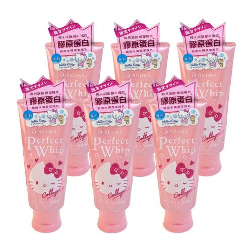 【粉】SENKA 洗顏專科 超微米彈潤潔顏乳 HELLO KITTY 限定版（120g）x6入|SENKA 專科|ETMall東森購物網