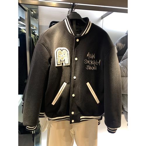 柜799！24春季新品男裝黑色拼接補丁飛行員夾克棒球服外套6318411|夾克|ETMall東森購物網