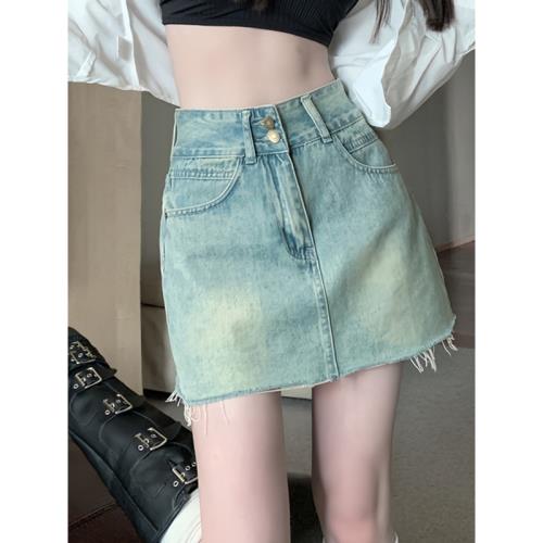 G2025年夏季薄款新款女裝時尚設計感半身裙高腰牛仔包臀裙短裙子|半身裙|ETMall東森購物網