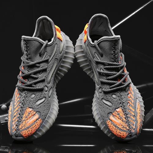 男鞋春季透氣網面跑步鞋大碼45飛織運動鞋46寬腳47休閑48椰子鞋49|時尚休閒鞋|ETMall東森購物網