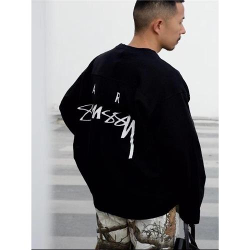 Davidの聯名STC X 鉤 23FW 前后logo印花 網眼長袖T恤 男女同款|T恤|ETMall東森購物網