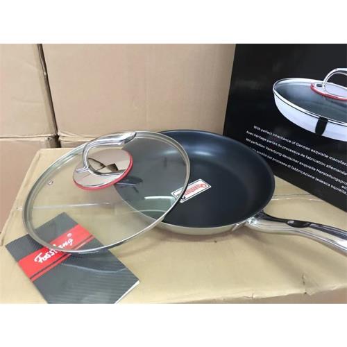 FASSLANG菲仕朗28cm海豚系列不粘煎鍋，三層鋼一體成型不粘煎鍋炒|鍋子/煲/燒水壺|ETMall東森購物網