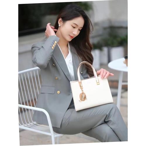 歐米時尚通勤OL純色方形手提包|通用款女包|ETMall東森購物網