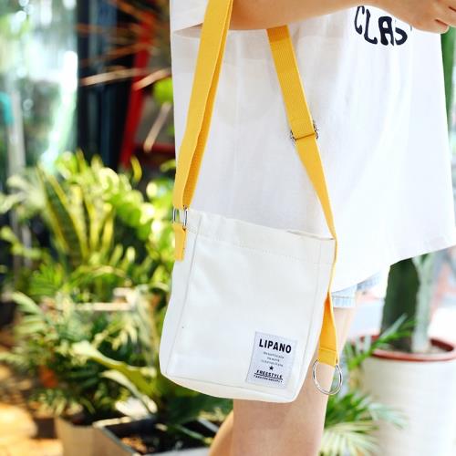 LIPANO斜跨帆布包女新款韓國原創單肩布袋小清新學生文藝百搭小包|通用款女包|ETMall東森購物網