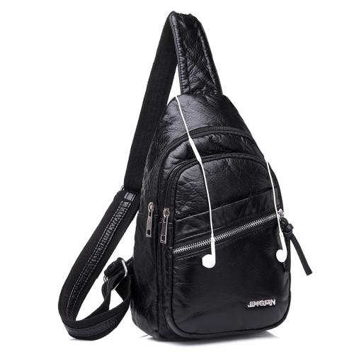 2024新款PU軟皮休閑胸包多功能男女復古腰包斜挎旅行時尚百搭背包|通用款女包|ETMall東森購物網