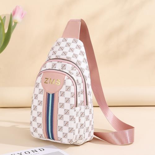 女士胸包潮2024新款韓版百搭pu軟皮斜跨胸前包休閑輕便旅行小背包|胸包|ETMall東森購物網