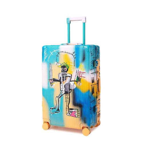 MAYERTRIP新款【戰士】涂鴉行李箱女ins網紅時尚PC拉桿旅行密碼箱|旅行箱|ETMall東森購物網