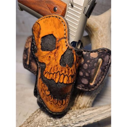 歐洲中世紀骷髏頭PU皮槍套舞臺劇COSPLAY表演道具|箱包相關配件|ETMall東森購物網