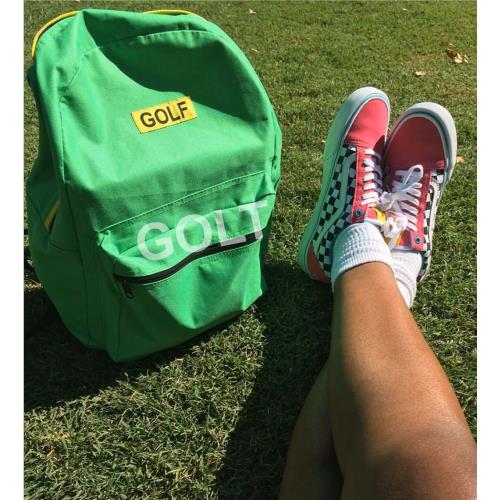 【GOLFWANG】 GOLF WANG BACKPACK boxlogo golfwang綠色背包|雙肩背包|ETMall東森購物網