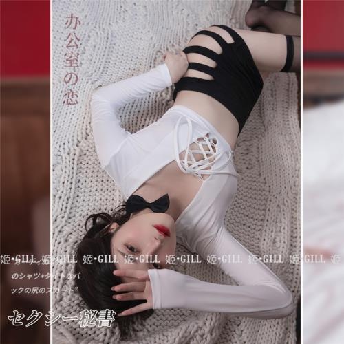 姬 Gill：一切為了老板 秘書制服套裝女夏短裙性感OL裝美腿包臀裙|內衣配件|ETMall東森購物網