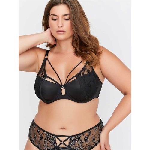 B0982有鋼圈性感美胸蕾絲薄模杯定型大碼內衣歐美文胸80-100CDE|胸罩|ETMall東森購物網