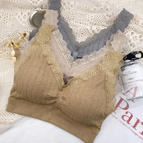 楓之欣2020性感蕾絲肩帶大紅中厚裹胸螺紋棉舒適聚攏無鋼圈文胸女|抹胸|ETMall東森購物網