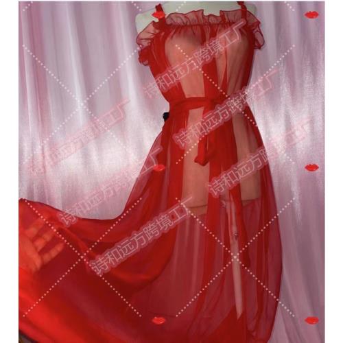 25上新透明絲滑吊帶睡裙網紅男女性情侶爆款睡衣性感絲滑吊帶睡裙|睡裙|ETMall東森購物網