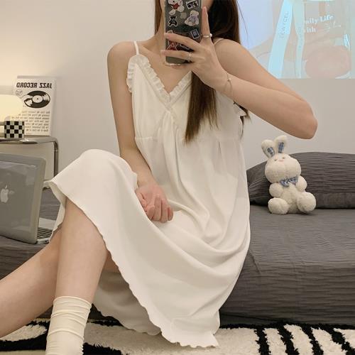 高級感可外穿夏季純棉ins風吊帶|睡裙|ETMall東森購物網