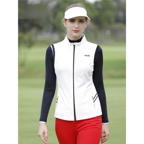 PGM 高爾夫女裝 秋冬 女士馬甲 防風保暖背心 帶磨絨吸光發熱面料|高爾夫服裝|ETMall東森購物網