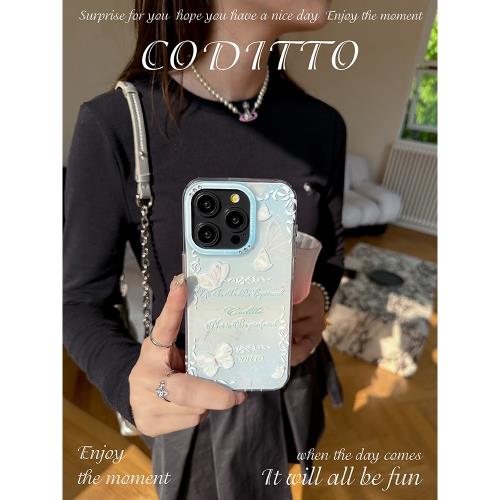 coditto自由共振雙層印花適用iPhone15promax手機殼創意蘋果14promax新款16pro個性14pro13promax少女心 ...