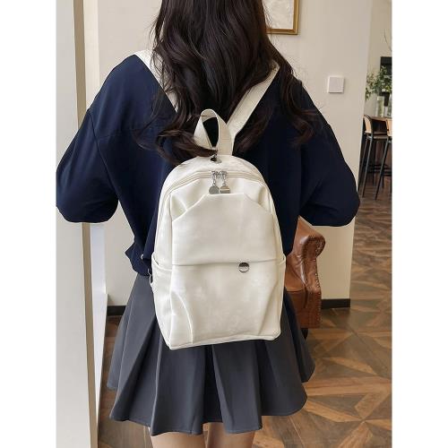 兩用女高級感PU皮小號戶外雙肩包|雙肩背包|ETMall東森購物網