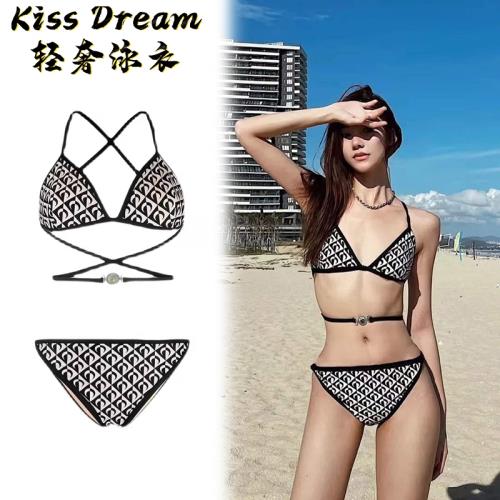 泳衣女2022新款爆款ins網紅風性感分體歐美外穿比基尼泡溫泉泳裝|比基尼|ETMall東森購物網