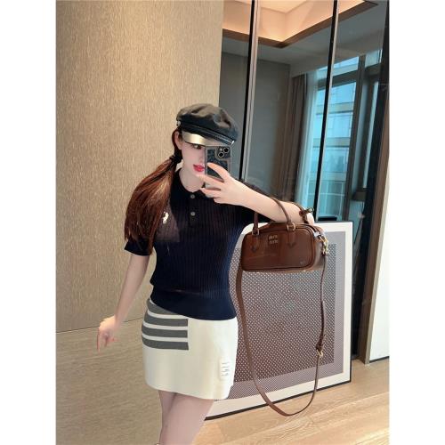 25夏經典麻花短袖薄款針織冰絲上衣polo領休閑百搭減齡短袖高版本|時尚防曬服|ETMall東森購物網