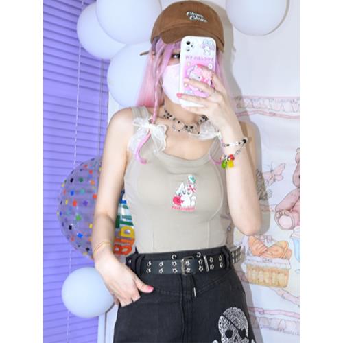 原創設計立體背心Y2K千禧刺繡|背心/吊帶|ETMall東森購物網