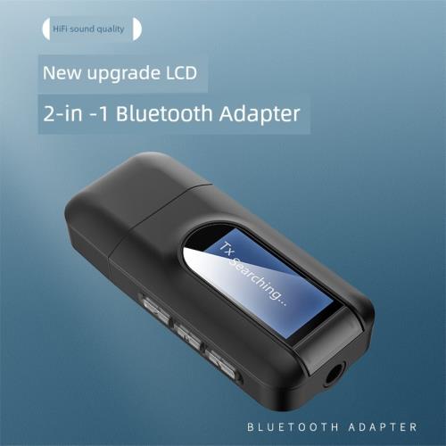 藍牙5.0發射器免驅二合一USB適配器電視投影儀無線音頻AUX車載接|藍牙耳機|ETMall東森購物網