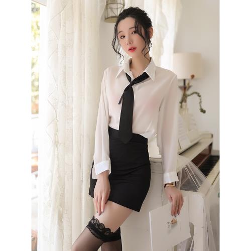 RESEXTUI 原創內衣女性感緊身教師包臀裙OL秘書制服套裝|內衣配件|ETMall東森購物網