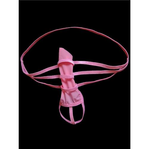 創意捆綁JJ套鏤空牛奶絲丁字褲|男丁字褲|ETMall東森購物網