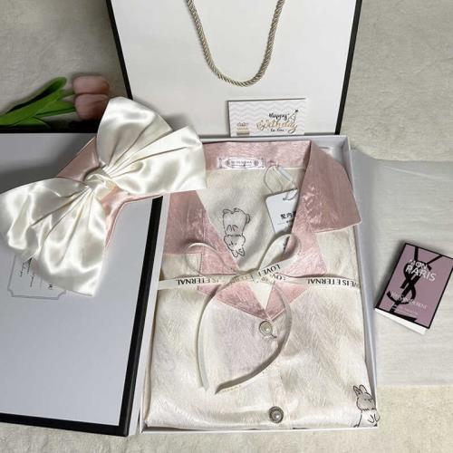 520情人節高級感睡衣女春夏季送女友閨蜜生日禮物家居服禮盒套裝|睡衣/家居服套裝|ETMall東森購物網