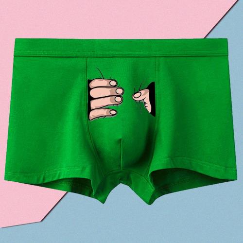 3D送男友惡搞騷氣可愛創意動漫|男平口內褲|ETMall東森購物網