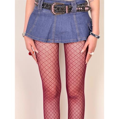 BON 歐美小眾辣妹菱形格連褲襪網格灰色y2k漁網襪百搭絲襪薄款女|褲襪/打底襪|ETMall東森購物網