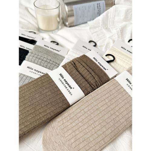 襪子女抽條走秀款純棉ins襪子|中筒襪|ETMall東森購物網