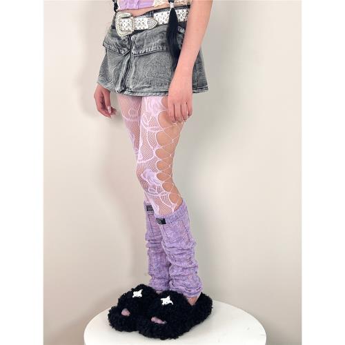 BON 小眾破洞馬海毛襪套千禧辣妹y2k中筒亞文化堆堆襪學院風腿套|中筒襪|ETMall東森購物網