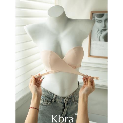 Kbra交叉聚攏防滑內衣女夏季加厚小胸顯大無肩帶文胸隱形美背胸罩|胸罩|ETMall東森購物網