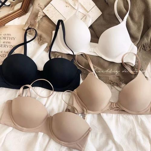 自留bi入光面無痕半杯前扣抹胸小胸聚攏軟鋼圈文胸罩奶罩性感百搭|胸罩|ETMall東森購物網