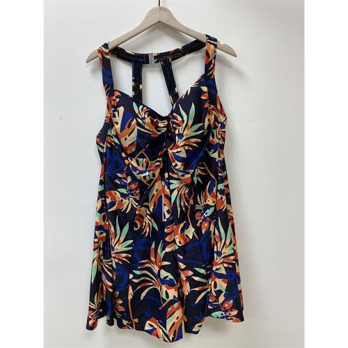 150-320斤裙式大碼連體泳衣 H美背胖妹MM歐美時尚顯瘦遮肚子泳裝|連身泳衣|ETMall東森購物網