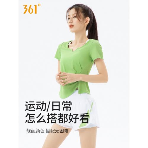 361瑜伽服女2025新款夏季短袖女運動上衣訓練跑步T恤寬松健身服女|瑜珈服飾|ETMall東森購物網