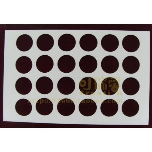 DIY巧克力轉印紙生日蛋糕店制作烘焙用紙配套硅膠模具模板圓形4CM|烘培DIY器|ETMall東森購物網