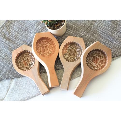 手刻圓形南瓜餅小號梨木|烘培DIY器|ETMall東森購物網