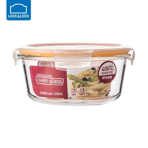 樂扣樂扣圓形可用650ml玻璃飯盒|保鮮盒|ETMall東森購物網