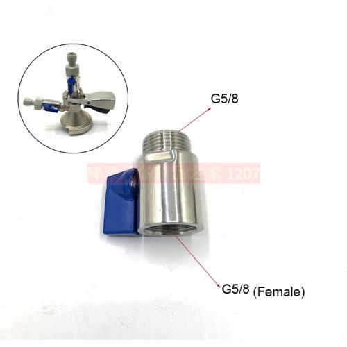 304不銹鋼球閥G5/8轉接頭;注酒器配件;板式井式啤酒分配器配件|酒架|ETMall東森購物網