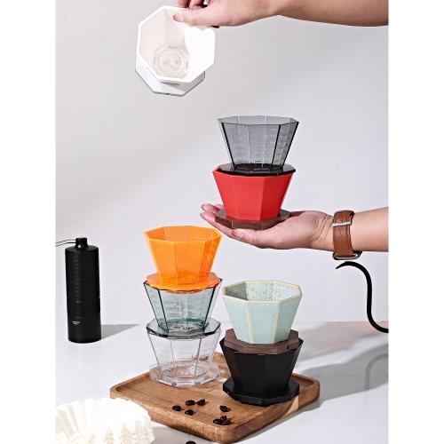 乾坤濾杯八卦國風元素手沖咖啡過濾器平底濾杯滴濾式PC陶瓷原創|咖啡壺|ETMall東森購物網