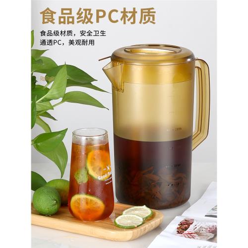 大容量亞克力冷水壺茶壺泡茶桶pc塑料接涼水奶茶量壺商用裝水容器|冷水壺|ETMall東森購物網