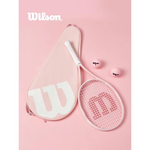 Wilson威爾勝網球粉色拍套男女單只裝高顏值威爾遜單肩單支網球包|網球包|ETMall東森購物網