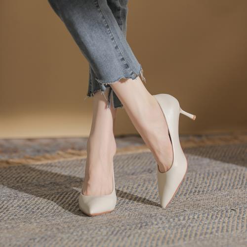 白色百搭舒適6cm高跟鞋|淺口單鞋|ETMall東森購物網