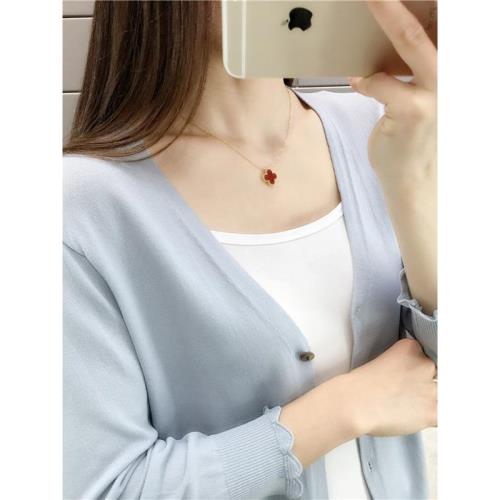 薄外套夏裝2022新款冰絲披肩開衫|毛針織衫|ETMall東森購物網