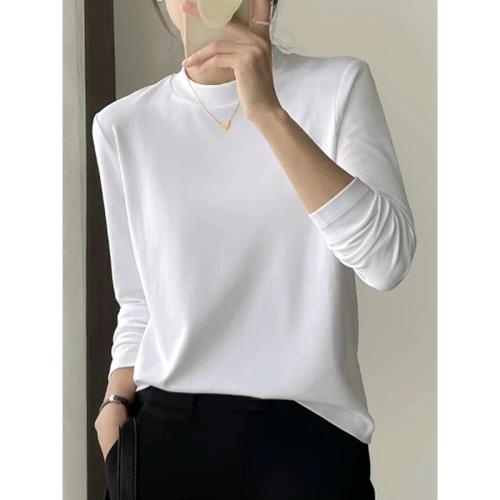 高級感80支秋季微寬松長袖t恤|T恤|ETMall東森購物網