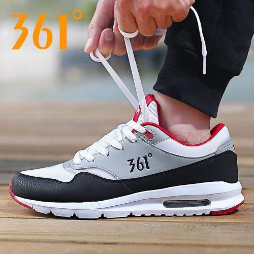 361氣墊運動鞋男士2025夏季新款網面男鞋361度皮面跑步鞋子休閑鞋|跑步鞋|ETMall東森購物網