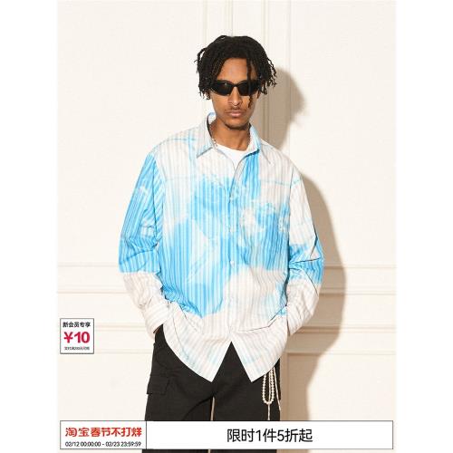 EMPTY REFERENCE復古長袖襯衫|襯衫|ETMall東森購物網