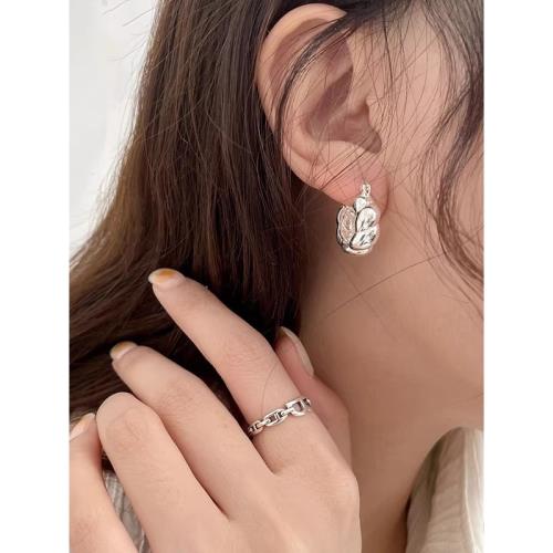 S925純銀鍍麻花圓圈女小眾18K金|耳環|ETMall東森購物網